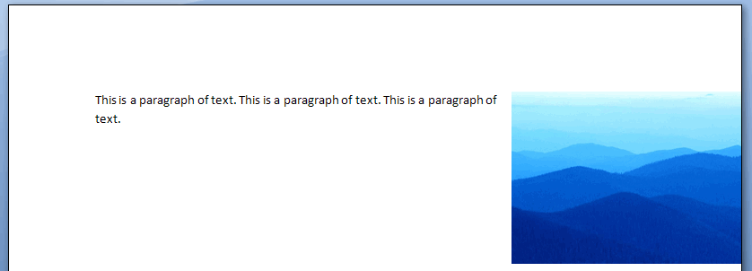 Office Open XML - DrawingML - Object in a Word Processing Document - Floating - Position