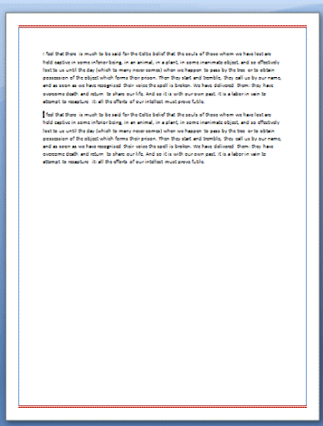 Office Open XML (OOXML) - Word Processing - Sections - Borders