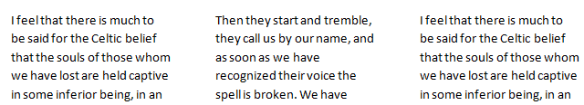Office Open XML (OOXML) - Word Processing - Sections - Columns